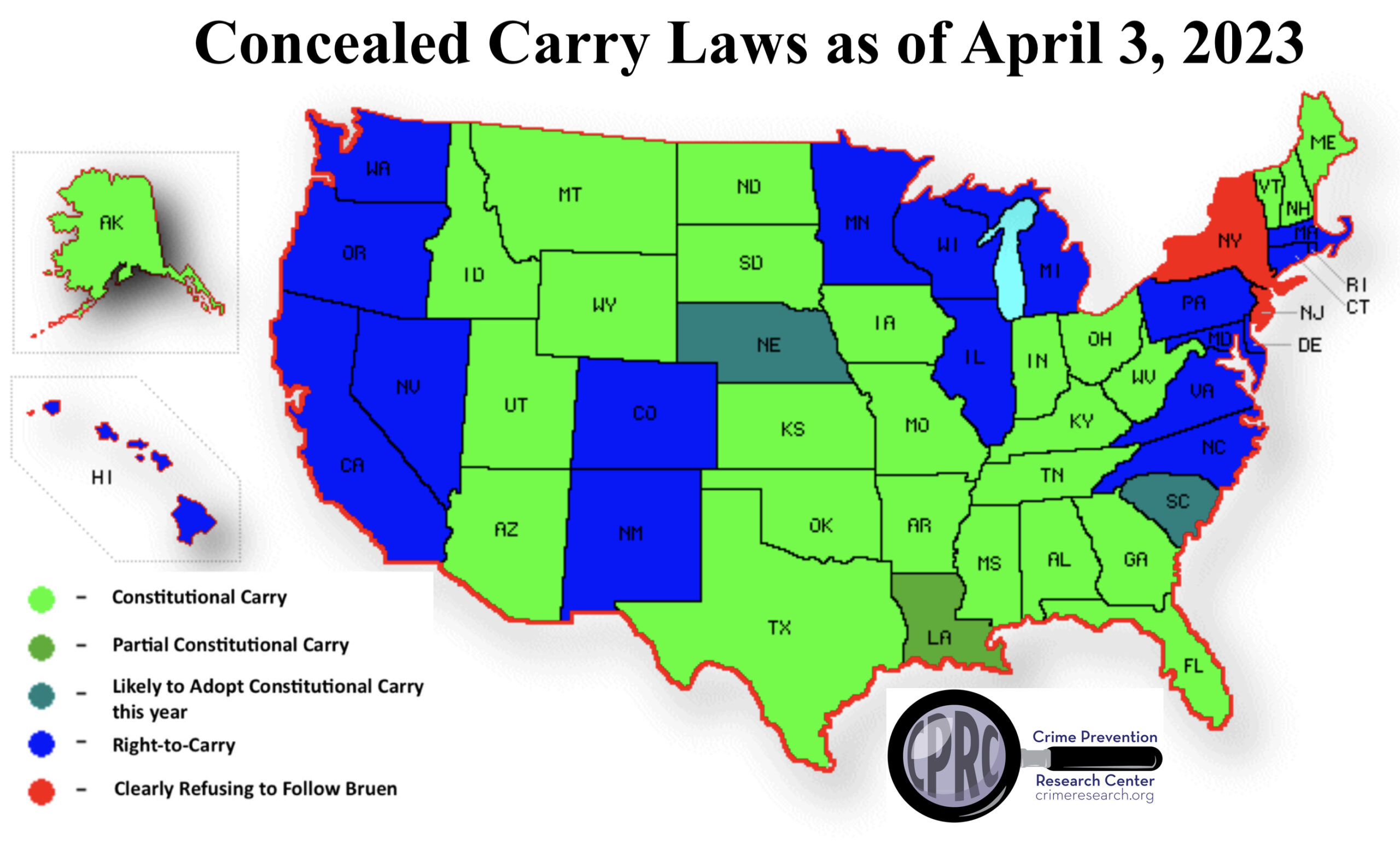 A Majority of States Now Have Some Form of Constitutional Carry – Gun ...